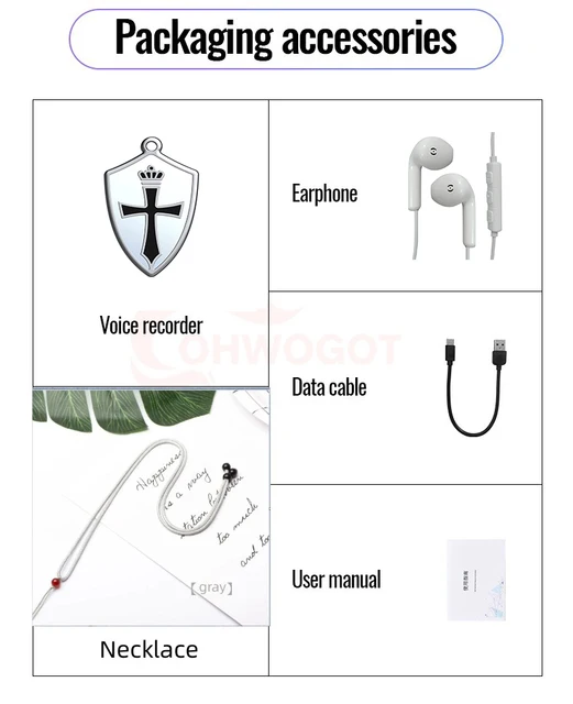 Digital Audio Voice Recorder Mini Activated Recording Dictaphone Sound ...