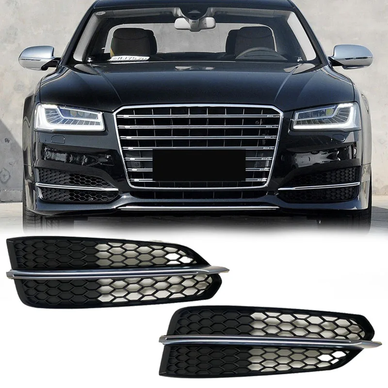 For Audi A8 S8 Fog Light Frame 2014 2015 2016 2017 Racing Grills Acc ...