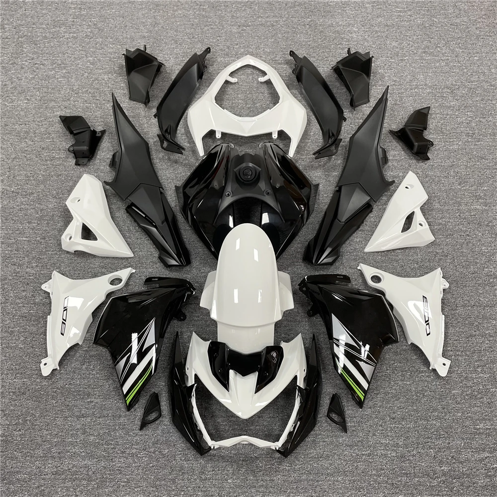 Full-Fairing-Kit-Black-and-white-printing-Injection-Bodywork-Cowling ...
