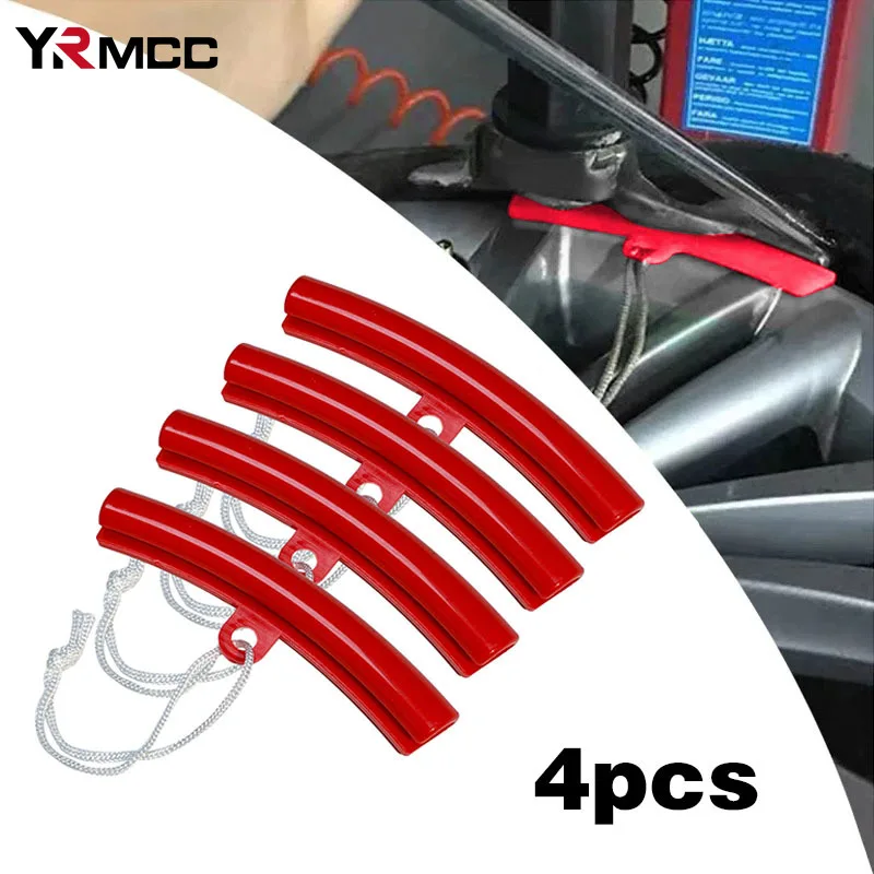 4PCS-Car-Wheel-Guard-Rim-Protectors-Red-Auto-Wheel-Rim-Protector-Tyre ...