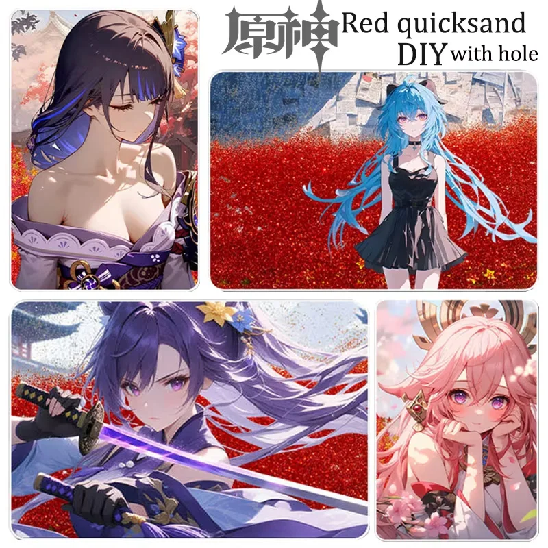 Genshin-Impact-DIY-Red-quicksand-Kaedehara-Kazuha-Keharu-Miko-Ganyu-Yoimiya-Nahida-collectible ...