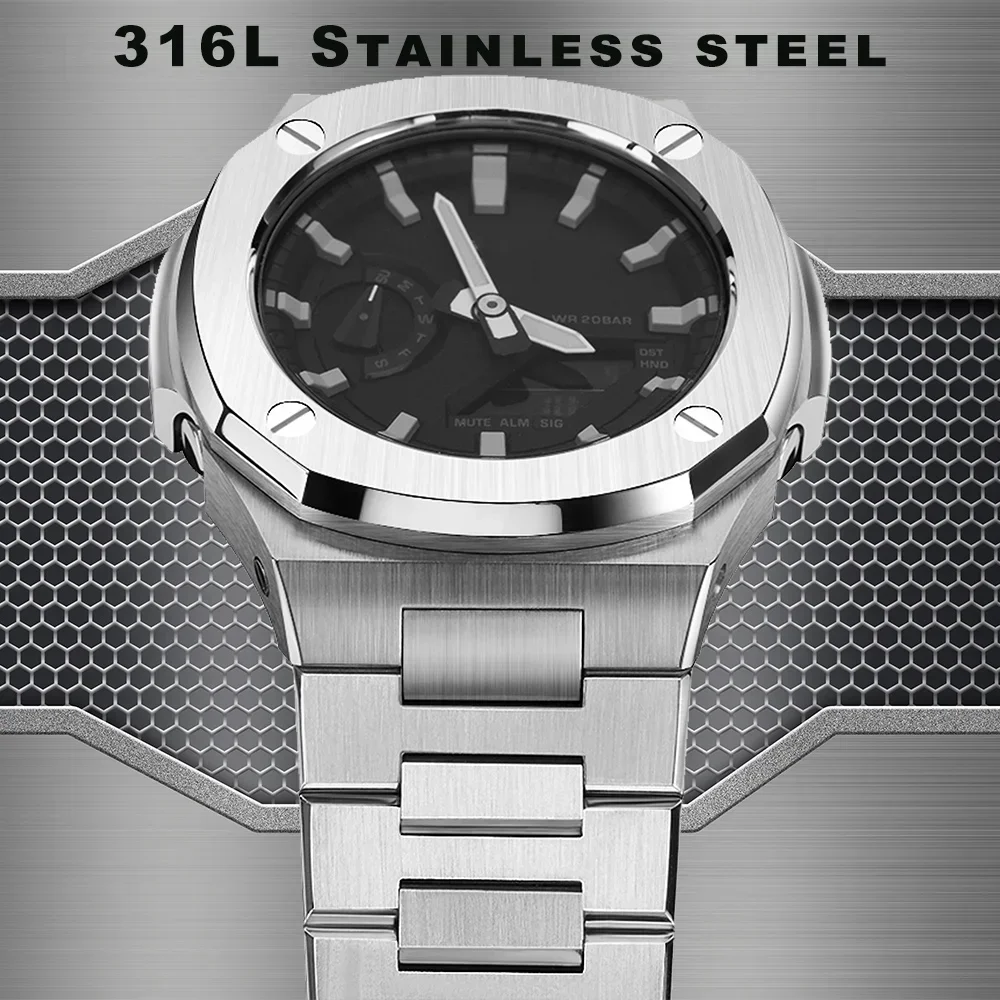 Nautilus-Style-Casioak-GA2100-gab2100-Refit-Mod-Kit-Set-For-G-shock-GA ...