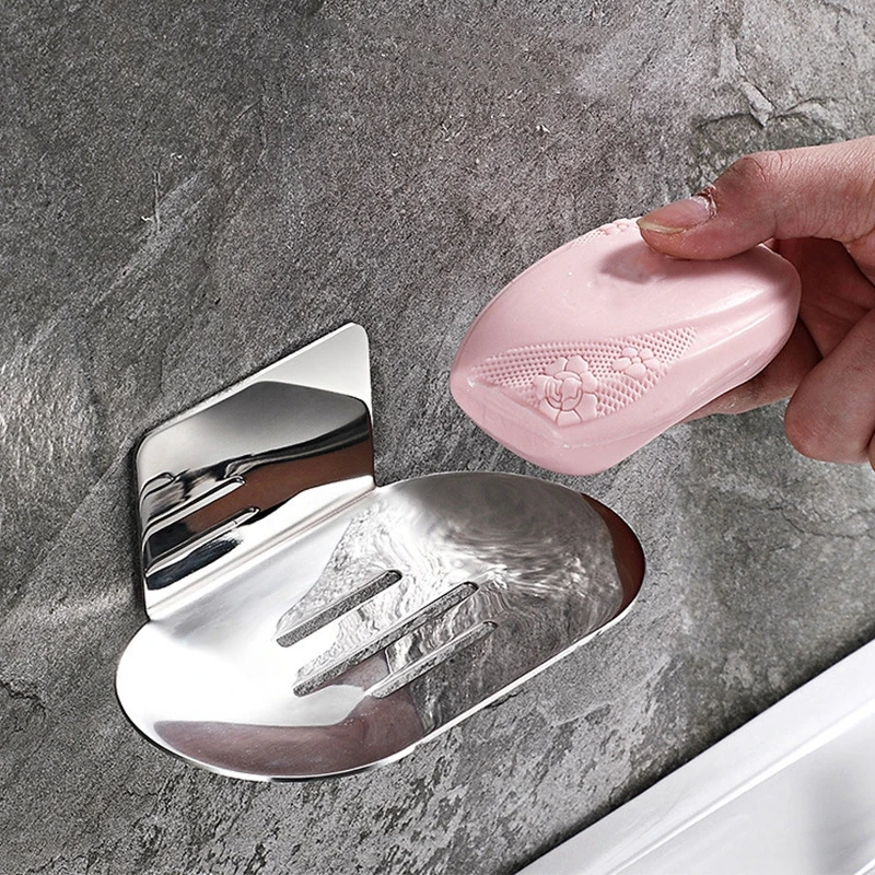 Bathroom-Soap-Storage-Rack-Stainless-Steel-Shower-Soap-Dish-Holder-Self ...