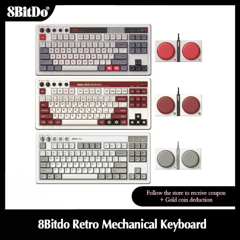 8Bitdo-Retro-Mechanical-Keyboard-Bluetooth-2-4G-USB-C-Hot-Swappable ...