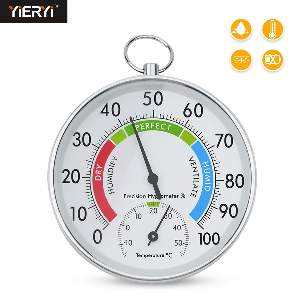 -10~50℃ Thermometer Hygrometer Sensor Wall Mounted Temperature Humidity ...