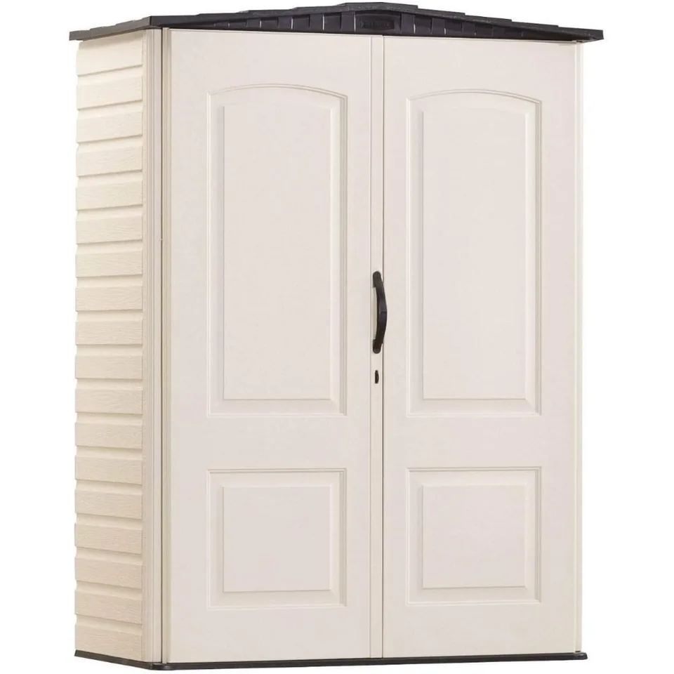 Rubbermaid Large Vertical Resin Storage Shed 2 Door W Rubbermaid