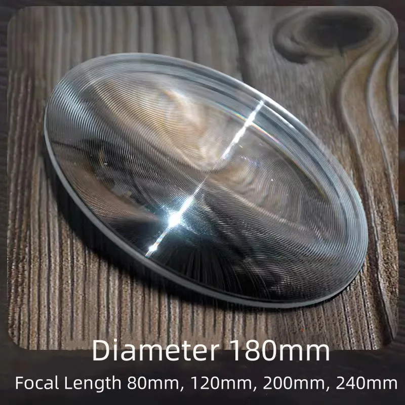 180mm-PMMA-Solar-Focus-Fresnel-Lens-Circular-Spotlight-Solar-Condensing ...