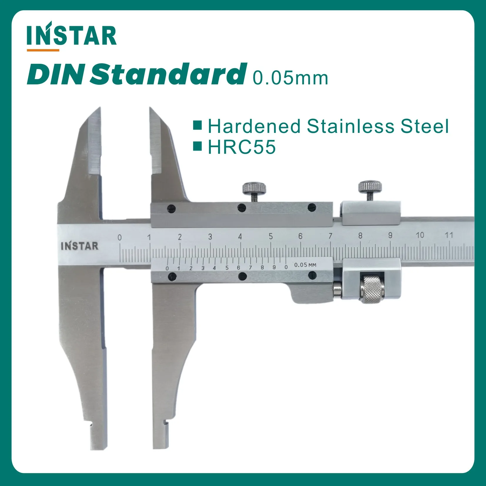 INSTAR-Vernier-Caliper-Stainless-Steel-250mm-x-0-05mm-DIN-Standard ...