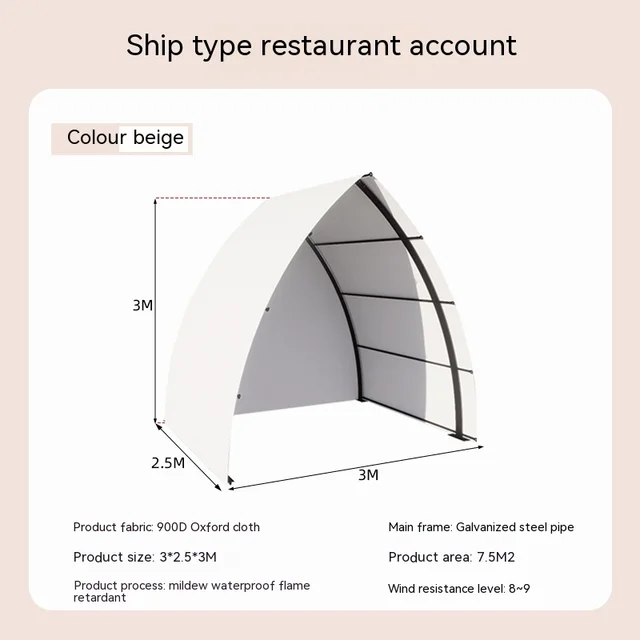 Outdoor Coat-Shaped Wild Luxury Camp Hotel Tent Thickened Rooftop ...