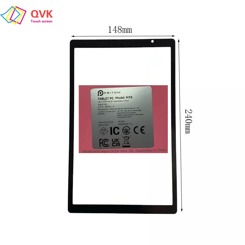 10.1Inch Black For PRITOM TAB 10 Lite M10 Tablet PC Capacitive Touch ...