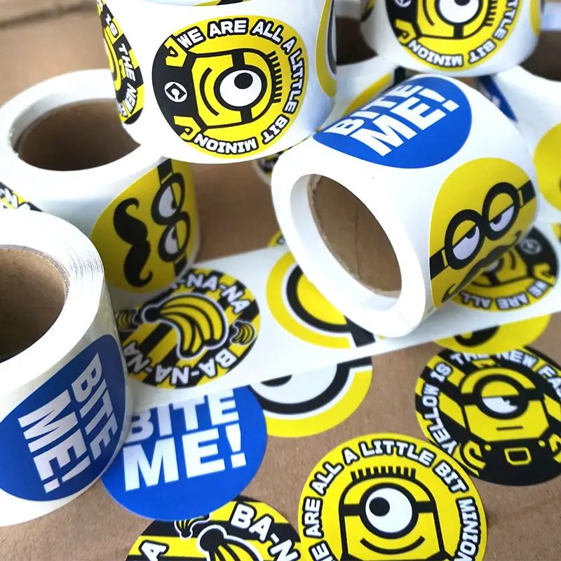 Minionso-pegatina-de-dibujos-animados-de-Anime-Kawaii-caja-de ...