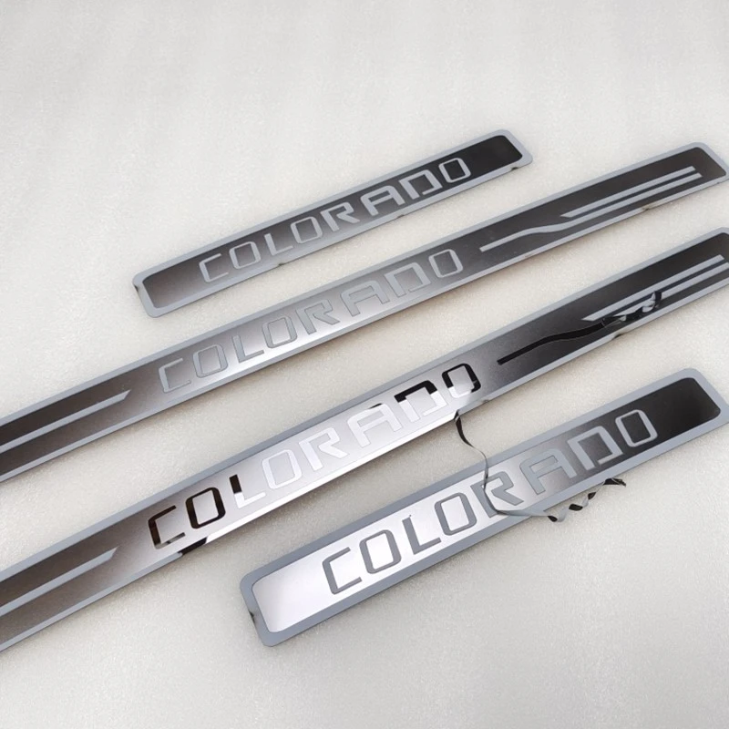 Car Stainless Steel Door Sill Scuff Plate For Chevrolet COLORADO 2012 ...
