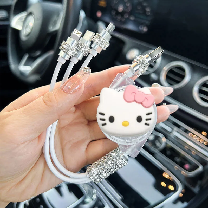 MINISO-Hellokittys-Cable-de-carga-3-en-1-para-Iphone-y-Android-Micro ...
