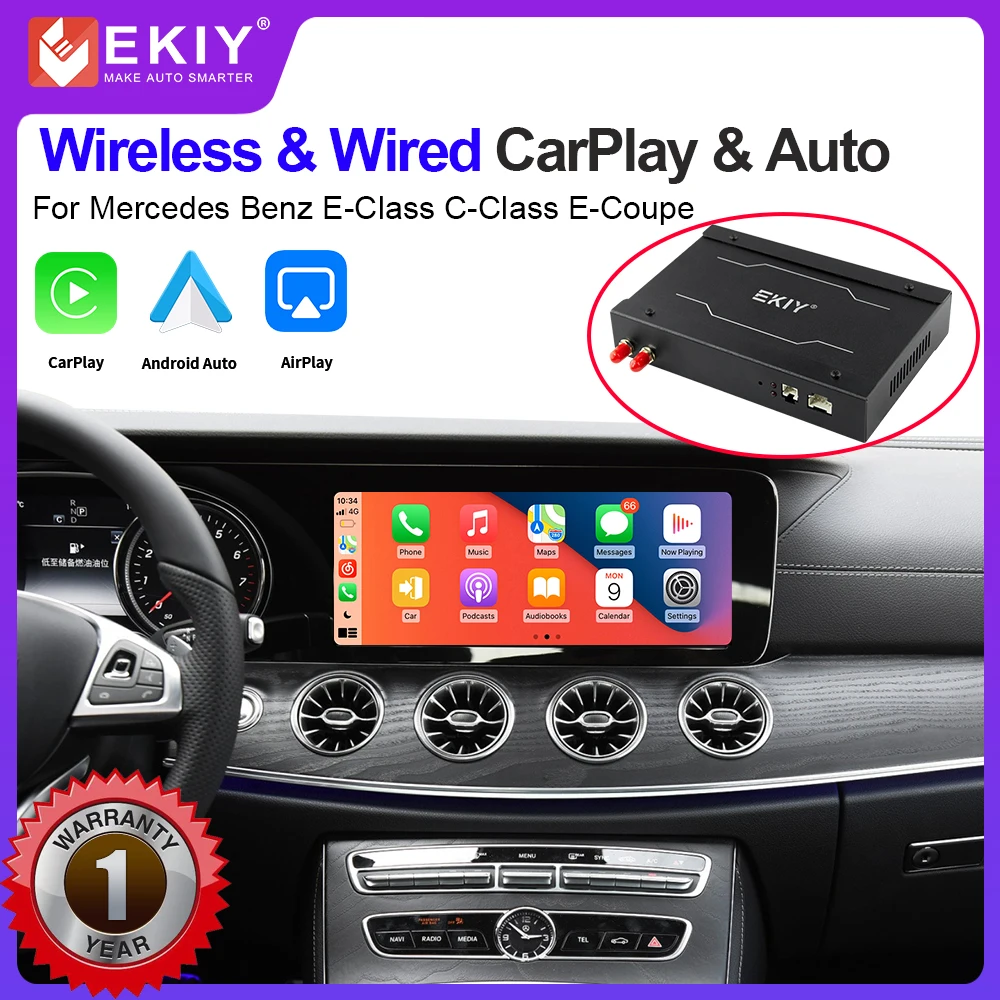 EKIY-Wireless-CarPlay-For-Mercedes-Benz-E-Class-C-Class-E-Coupe-W213 ...