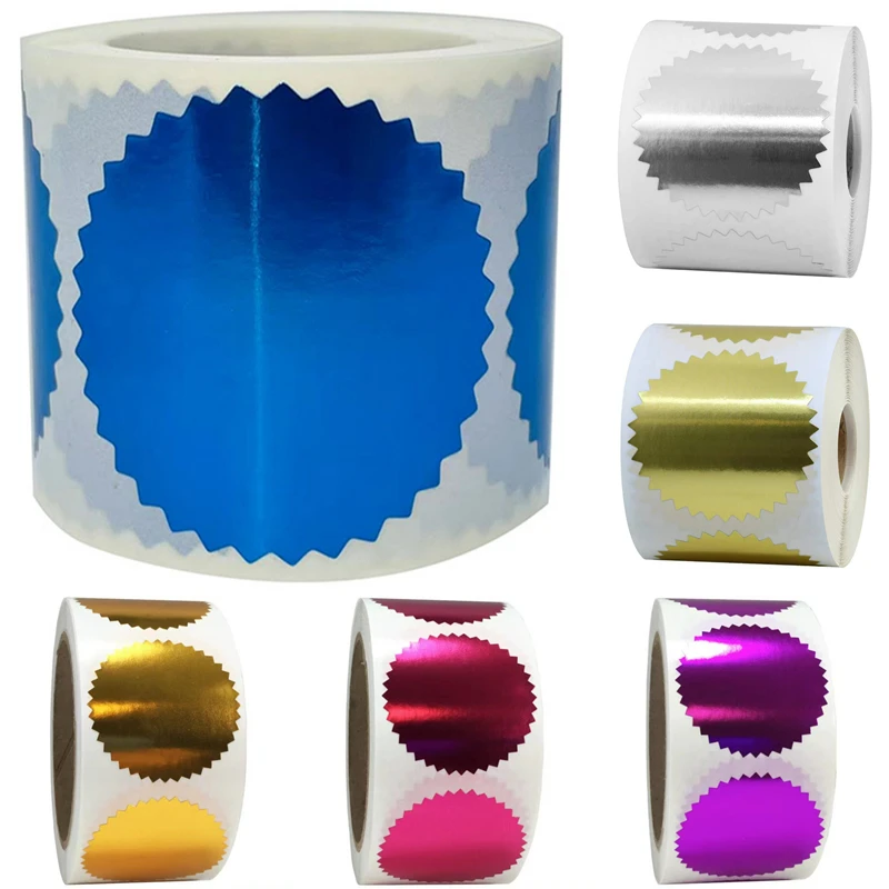 50mm gear sticker concave convex printing word label Embossing Stamp ...