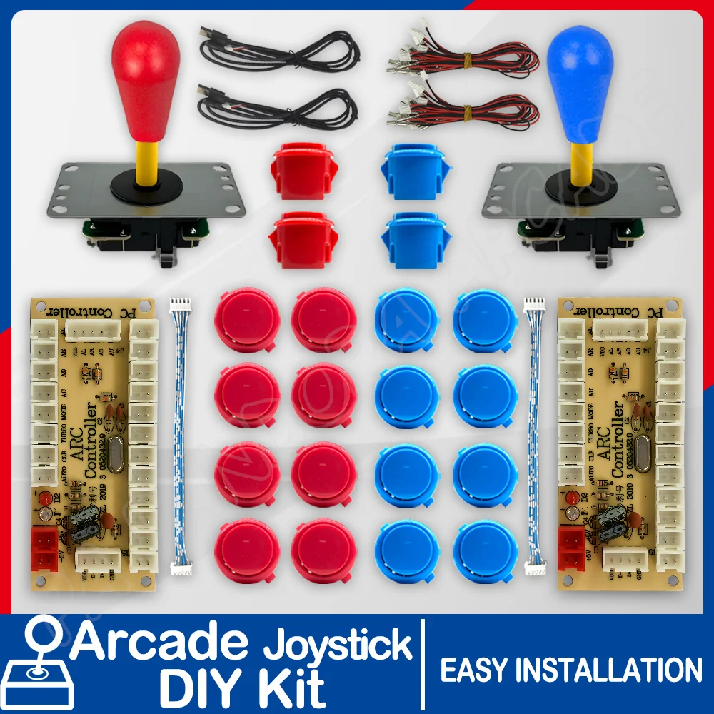 Sanwa-Joystick-de-Arcade-PARA-2-JUGADORES-Kit-de-bricolaje-controlador ...