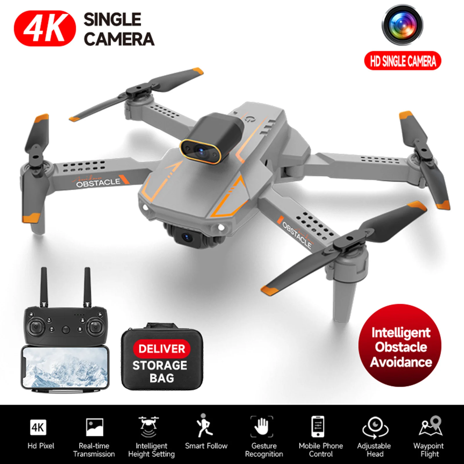 S91 RC Drone Aerial Photography 5G WiFi FPV 4K HD Camera – 5 Star Drones