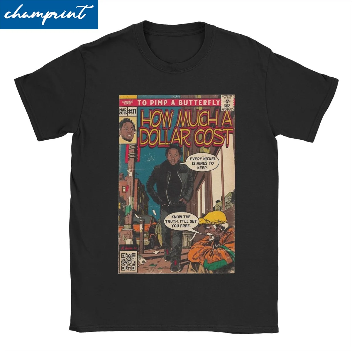Kendrick-Lamar-How-Much-A-Dollar-Cost-for-Men-Women-T-Shirts-Vintage ...