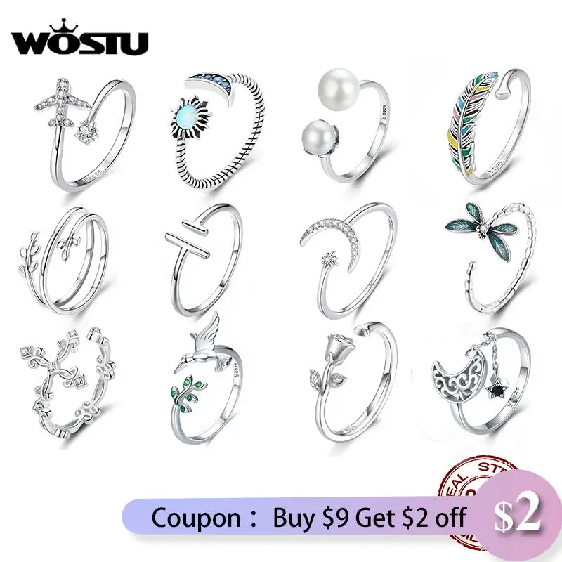 Adjustable-Rings-Authentic-925-Sterling-Silver-Stackable-Engagement ...