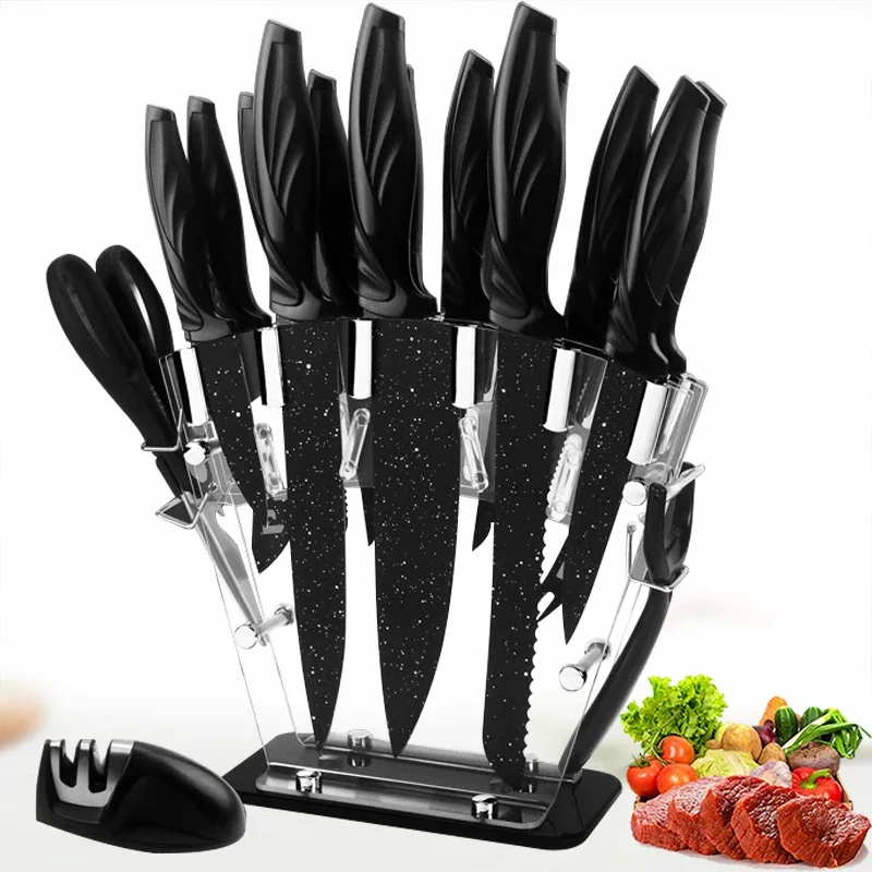 17PCs-Kitchen-Chef-Knife-Set-Scissors-Stainless-Steel-Pizza-Cheese ...