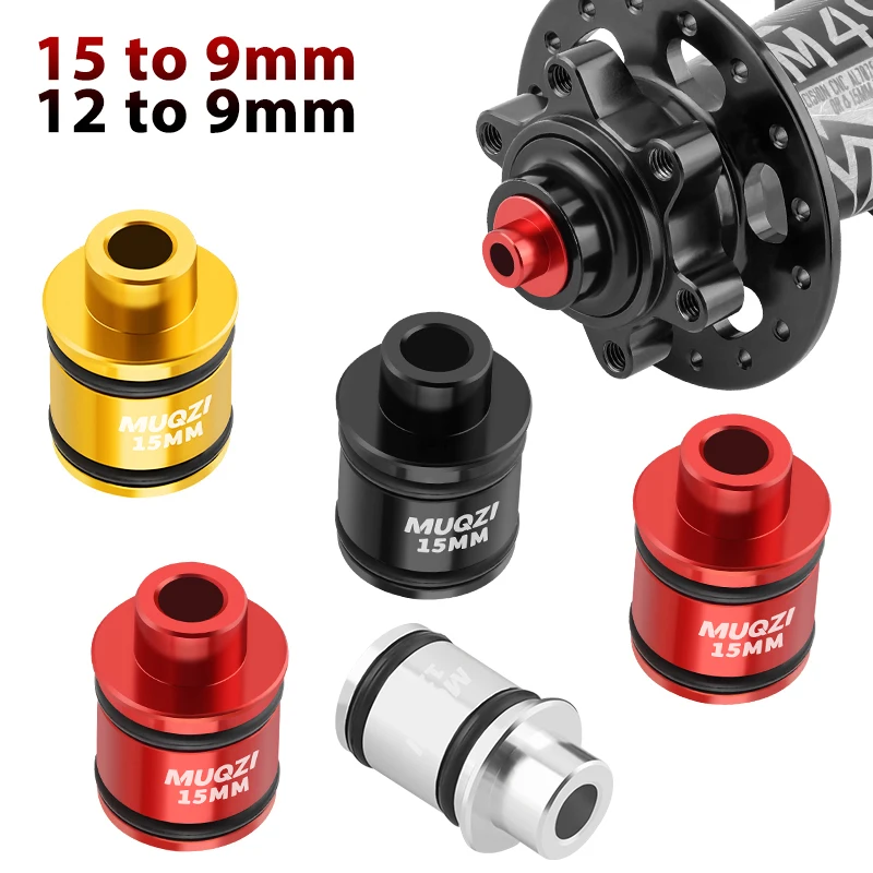 MTB Bike Hub Conversion Adaptor Thru Axle 12/15mm to 9mm Quick Release ...