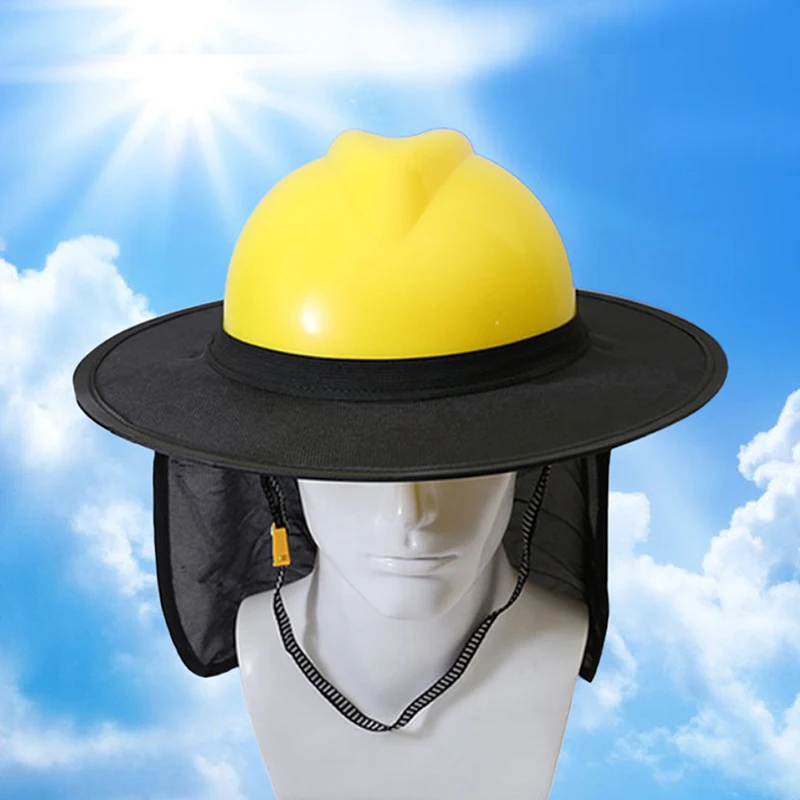 Construction-Safety-Reflective-Hard-Hat-Neck-Shield-Helmet-Sun-Shade ...