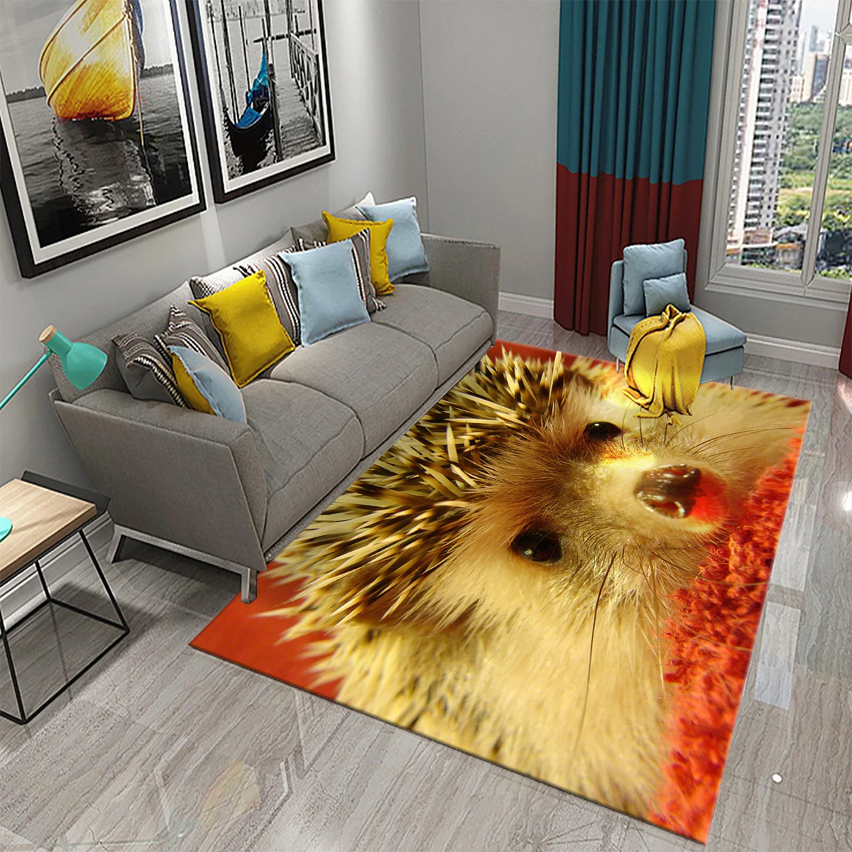 3D-Hedgehog-Carpet-Cute-Animal-Rugs-for-Living-Room-Bedroom-Floor-Area ...
