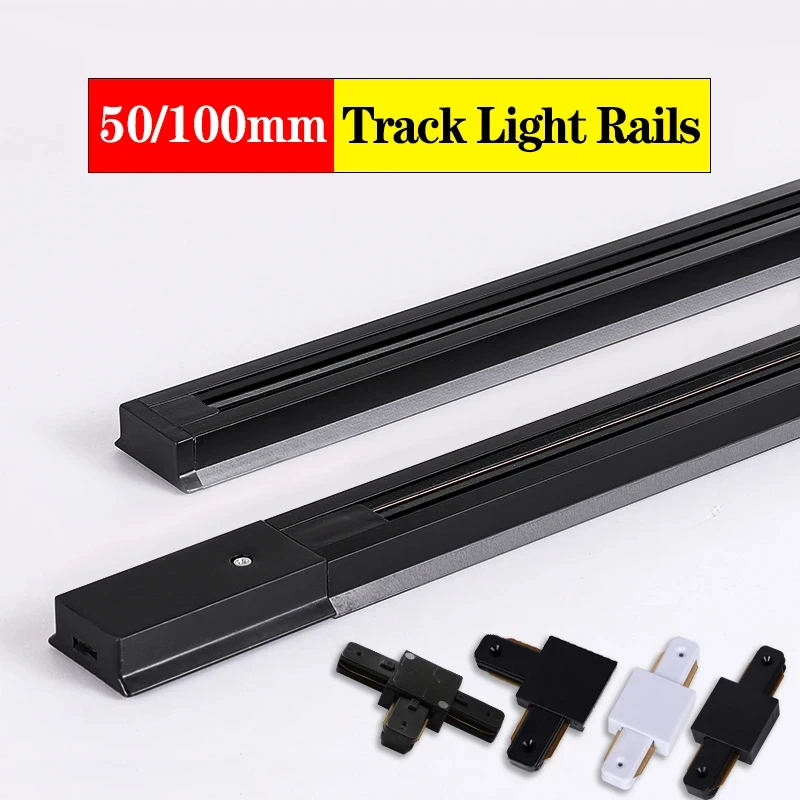 LED-Track-Light-Rail-0-5M-1M-2-Wire-Electrified-Rail-With-Spots-Led ...