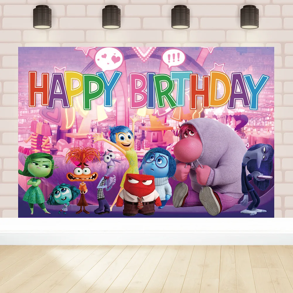 Inside-Out-2-Happy-Birthday-Photography-Backdrops-Cloth-Cartoon ...