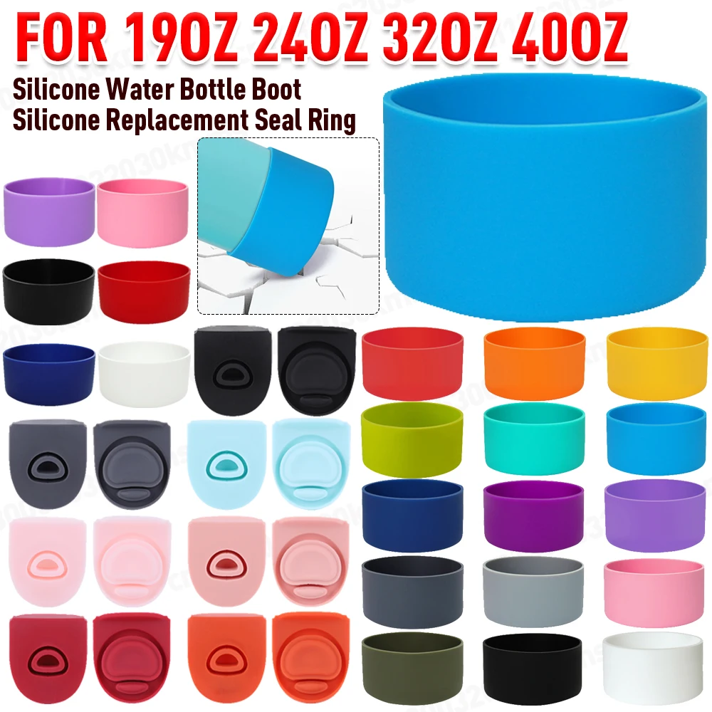 Silicone Water Bottle Boot For Owala 24oz 32oz 40oz Anti-Slip ...