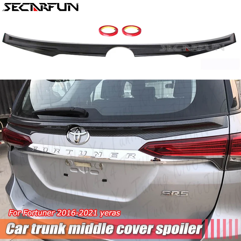 Glossy-Black-Boot-Spoiler-For-Toyota-Fortuner-Rear-Middle-Extensio ...