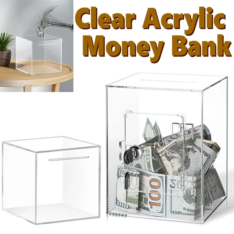 Piggy-Banks-For-Adults-Clear-Acrylic-Money-Saving-Bank-Break-to-Open ...