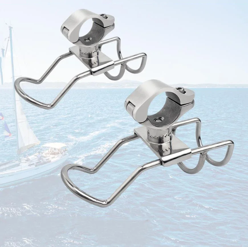 Marine-Grade-Steel-316-SS-Fishing-Rod-Rack-Holder-Pole-Bracket-Support ...