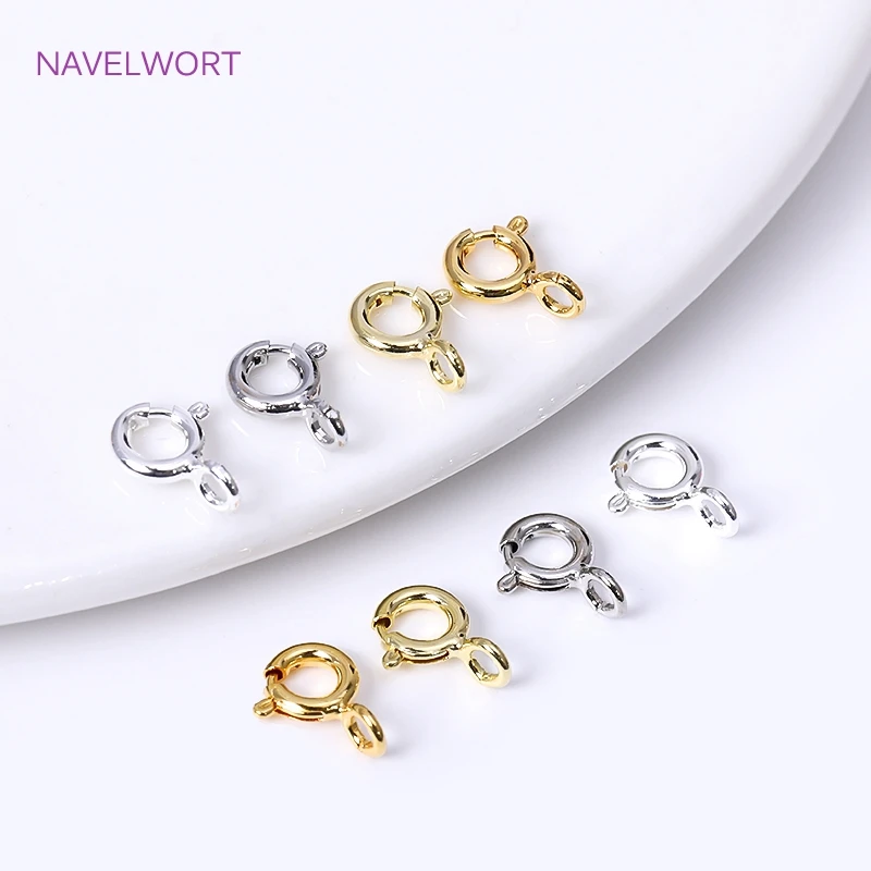 Brass-5-5-5-6-7mm-18K-Gold-Plated-Round-Claw-Spring-Clasp-For-Bracelet ...