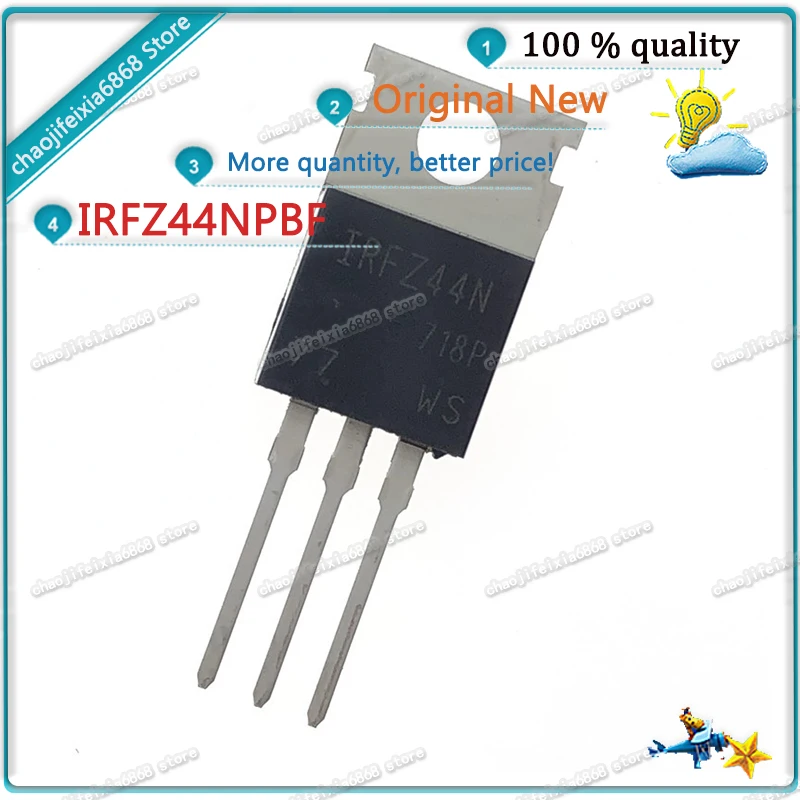 10pcs/lot! IRFZ44NPBF IRFZ44N TO 220 IRFZ44NP IRFZ44NPB TO220 IRFZ44 ...