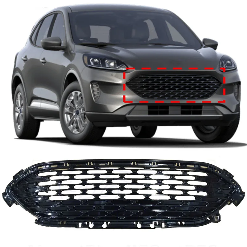Honeycomb Hood For Ford Escape 2020 2021 2022 2023 Front Bumper Racing ...