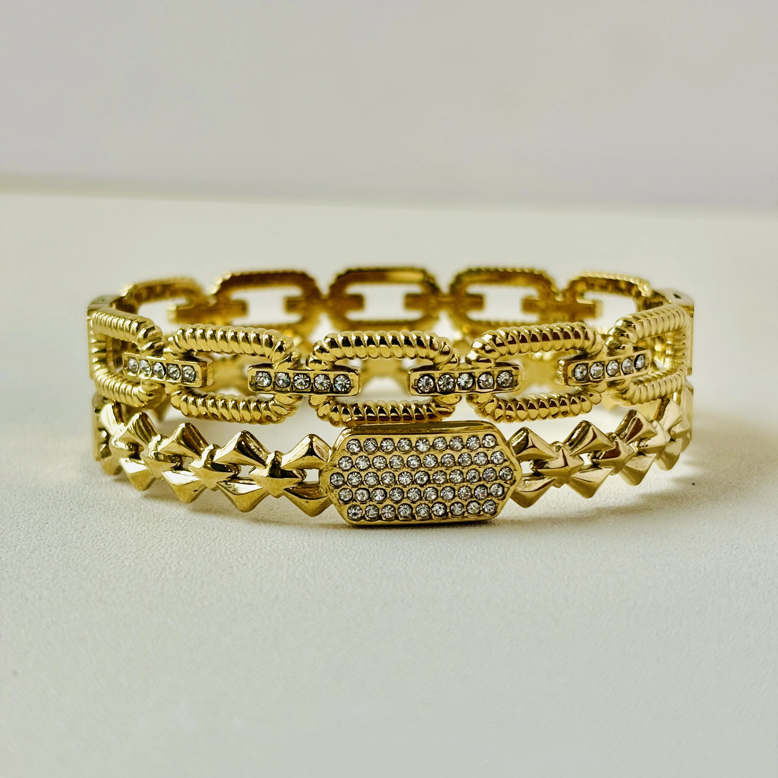 Exquisite-Rhinestone-Geometric-Stainless-Steel-Bangle-Bracelets-for ...