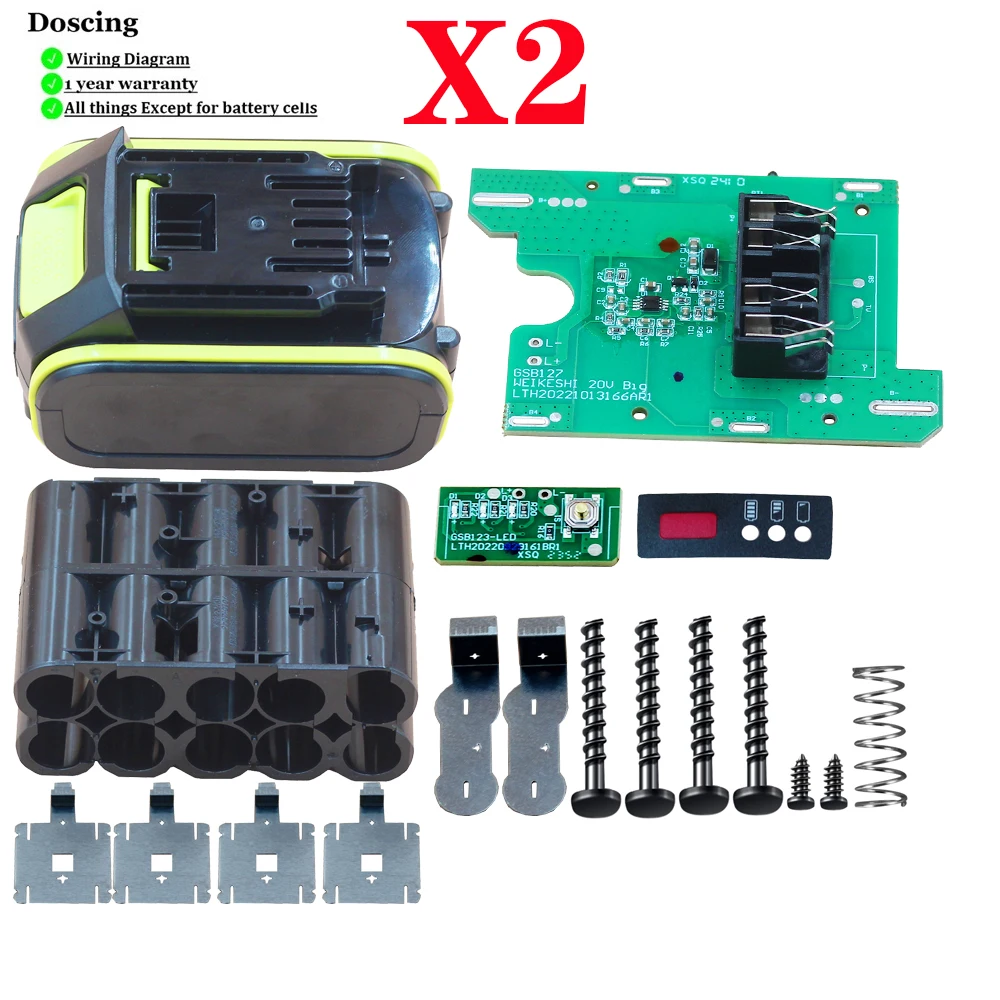 Doscing-WA3595-Li-ion-Battery-Case-PCB-Charging-Circuit-Board-Shell ...
