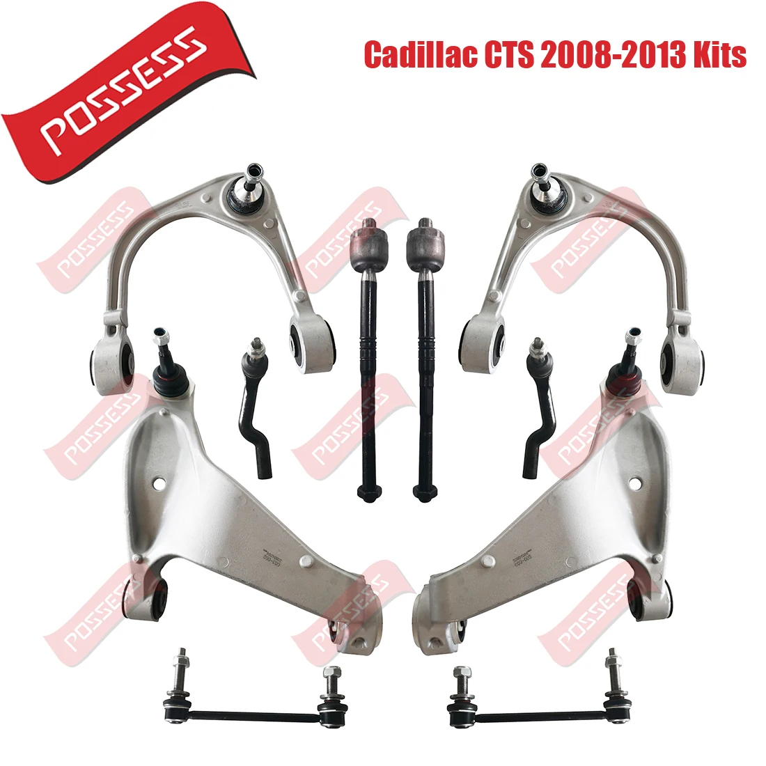 프론트 액슬 서스펜션 컨트롤 암 볼 조인트 스태빌라이저 링크 타이로드 엔드 키트, 캐딜락 CTS 2008-2013 CTS CD3 ...