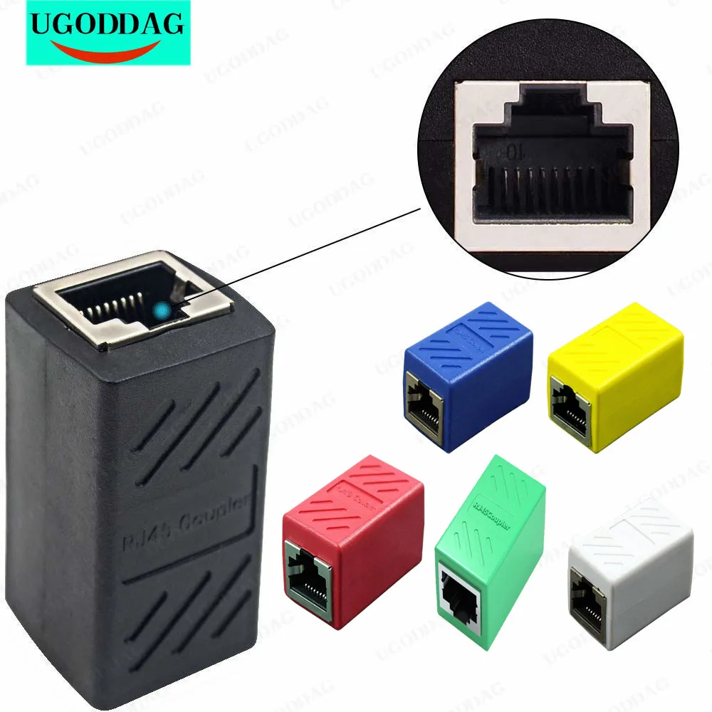 Acoplador RJ45, conectores RJ45, acoplador de red para Ethernet Cat 6 ...