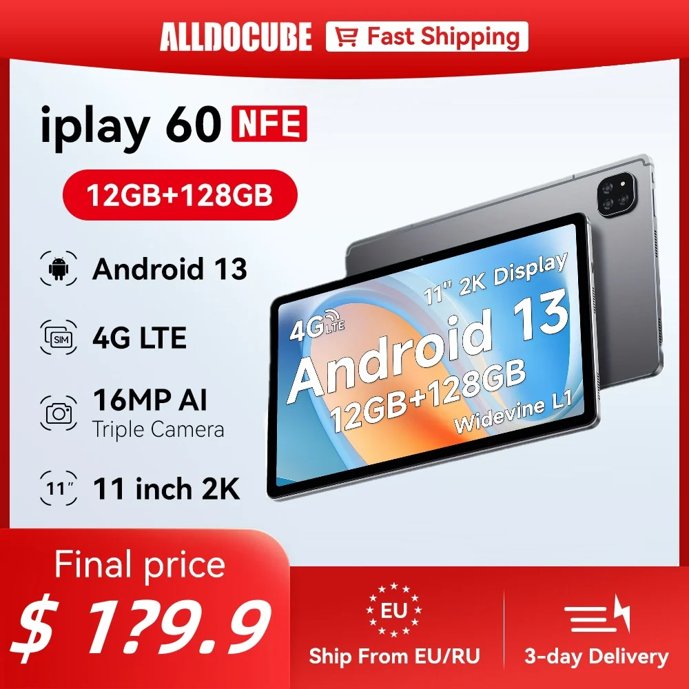 ALLDOCUBE-iplay60-4G-NFE-11-2K-FHD-Display-12GB-RAM-8GB-Virtual-128GB ...