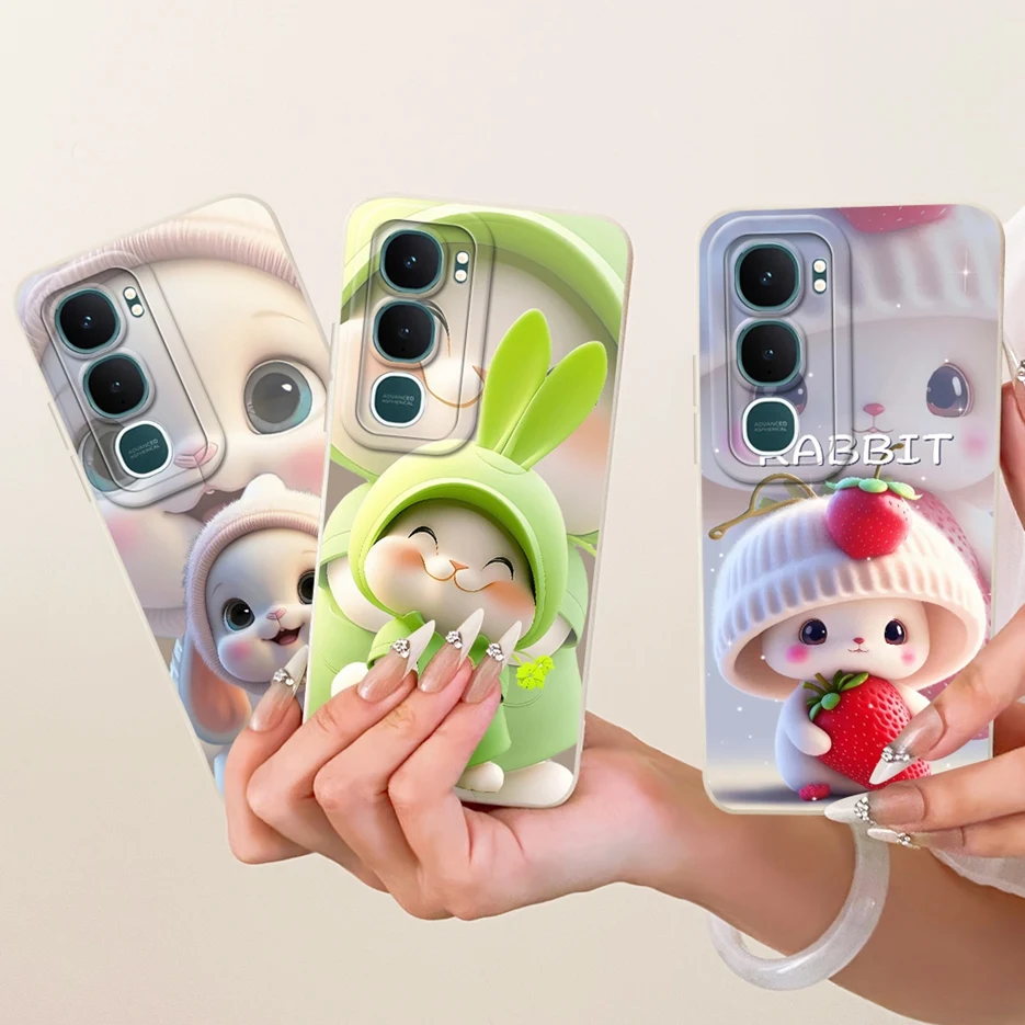 For Vivo Y31 5G Case V2521 Cute Rabbit Fashion Cartoon Cover Soft TPU ...