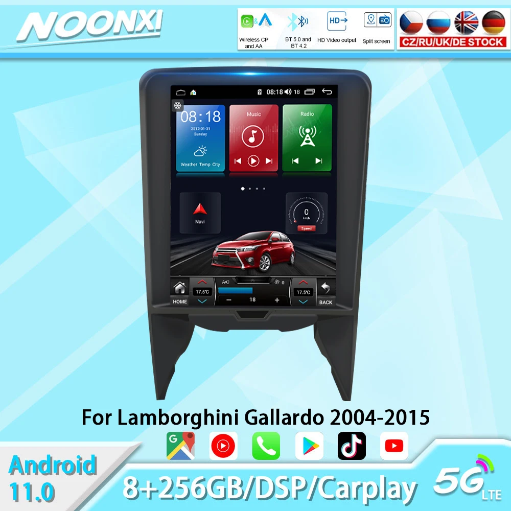 For Lamborghini Gallardo 2004 2015 Android 11 Smart System Car Radio ...
