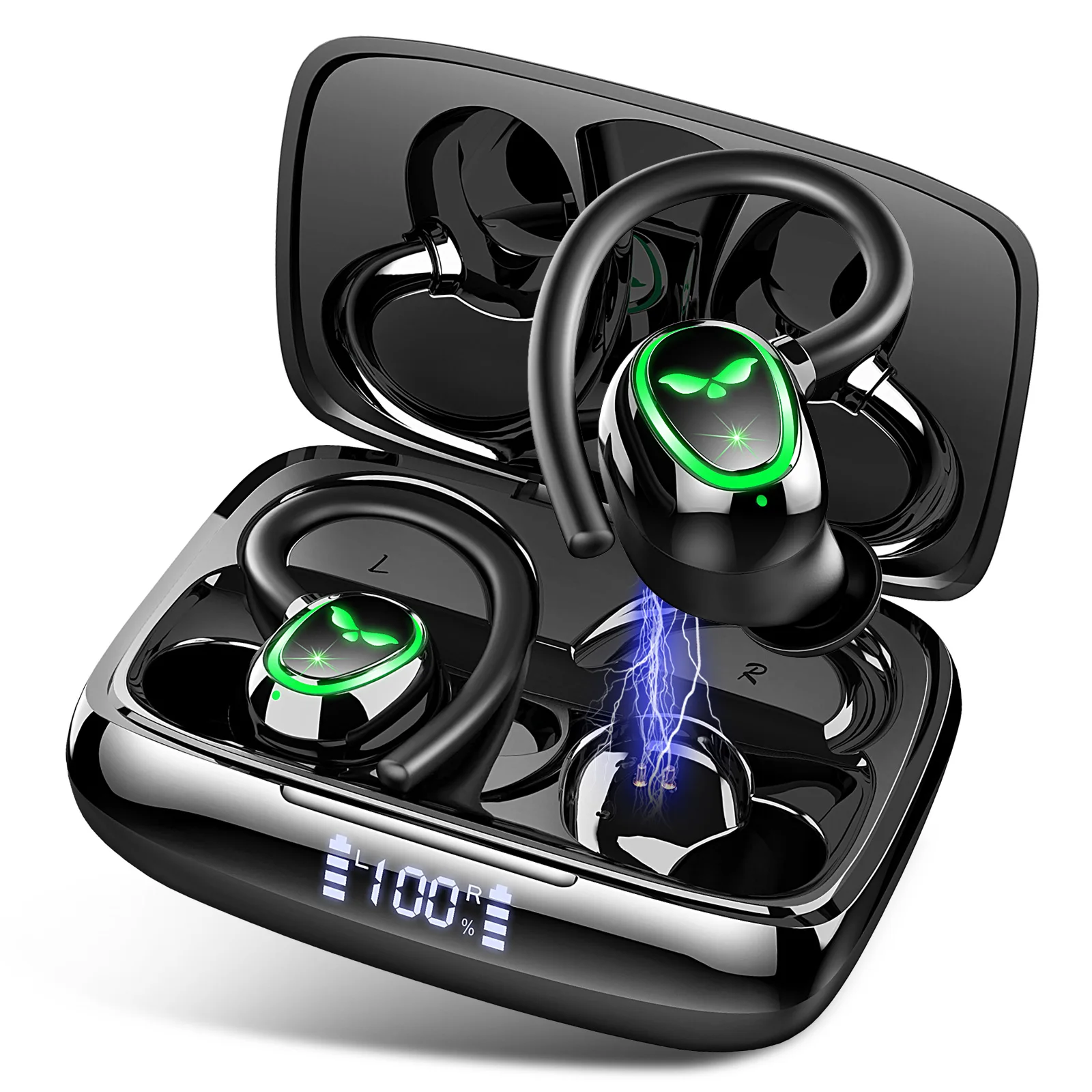 Wireless Earbuds, Bluetooth 5.3 Headphones with Dual Mic, 48H Playtime ...