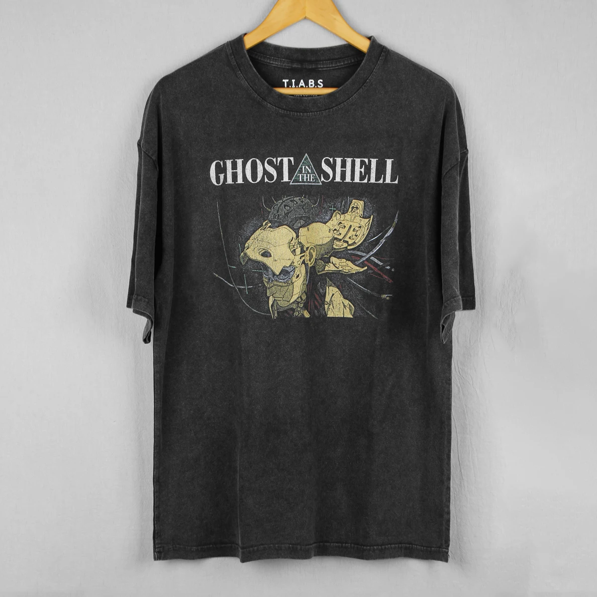Ghost-in-the-Shell-T-Shirt-Japanese-Anime-Masamune-Shirow-Akira-Washed ...