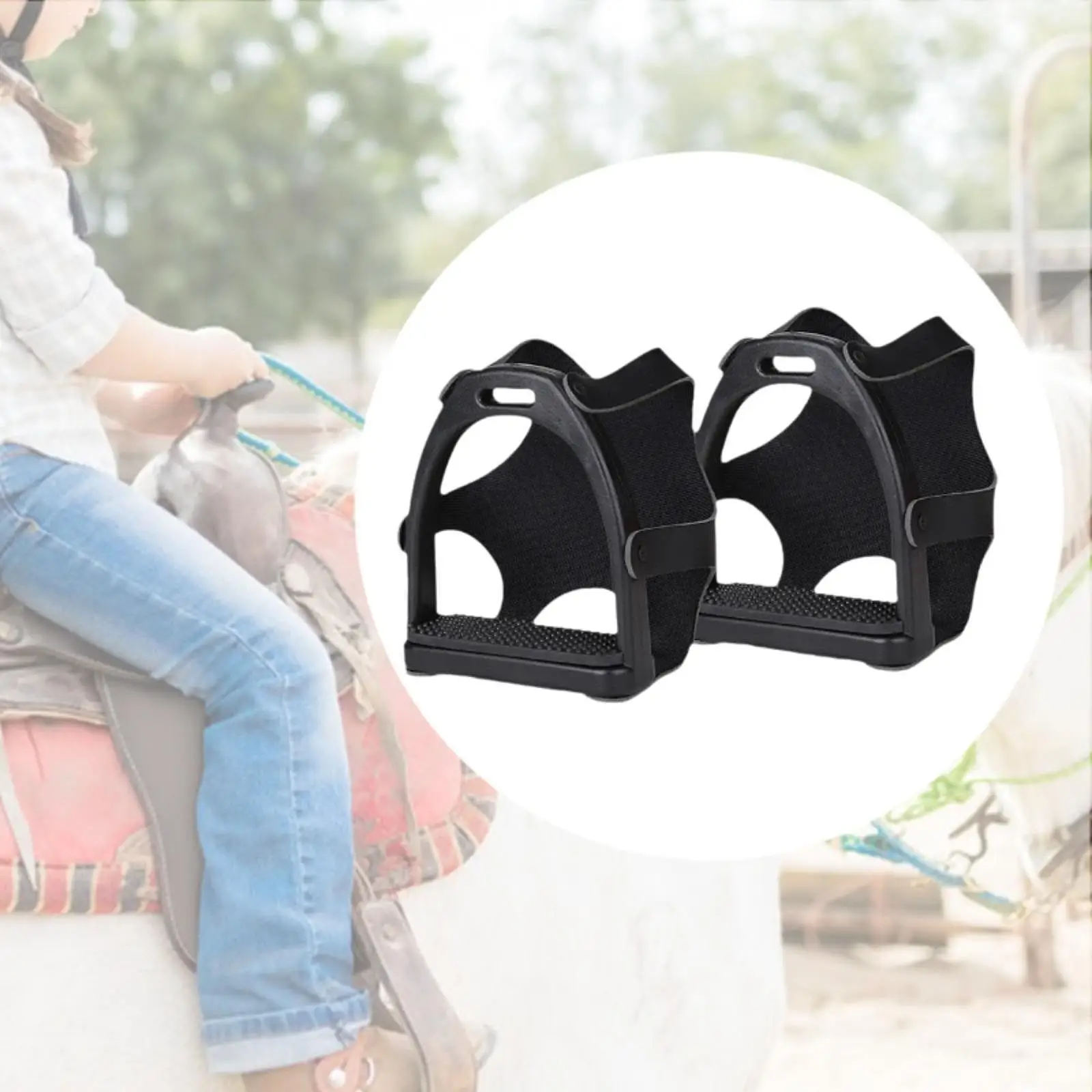 2-Pieces-Horse-Riding-Stirrups-Equestrian-Stirrups-Sturdy-Endurance ...