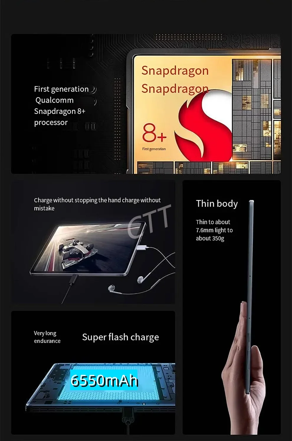 China ROM Lenovo LEGION Y700 2023 8.8 Inch WiFi Gaming Tablet 16G 512G 12G 256G Android 13 ...