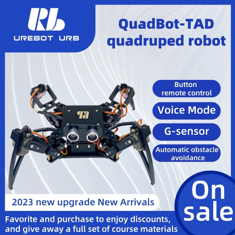 QuadBot-TAD-Quadruped-Biomimetic-Spider-Programming-Robot-Arduino-DIY-Embedded-Beginner-Learning ...