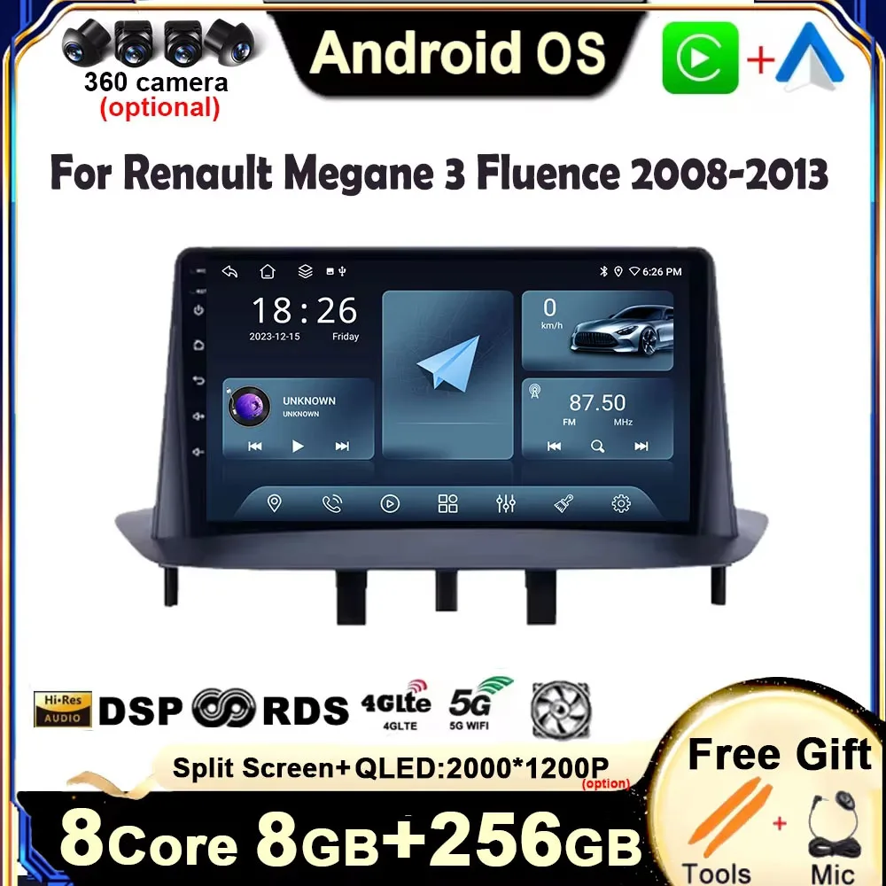 Android 15 para Renault Megane 3 Fluence 2008 2009 2010 2011 - 2014 ...