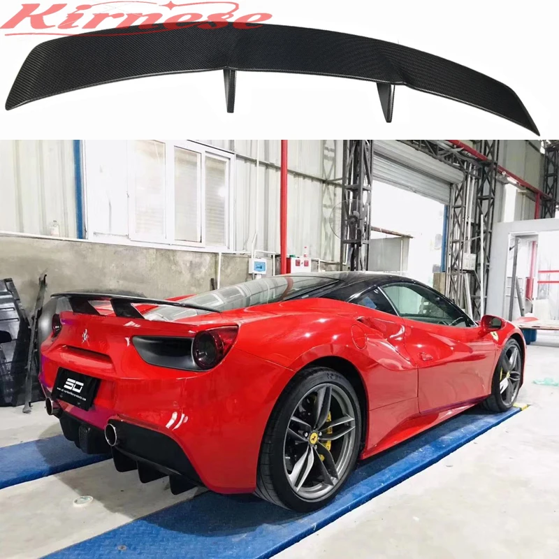 Carbon-Fiber-Rear-Wing-for-Ferrari-488-Carbon-Fiber-Rear-Spoiler-for ...